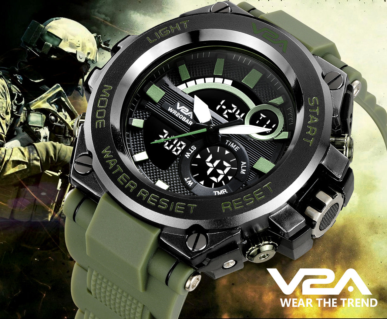 V2A Chronograph Analogue And Digital Sports Watch For Men and Boys – v2awatches